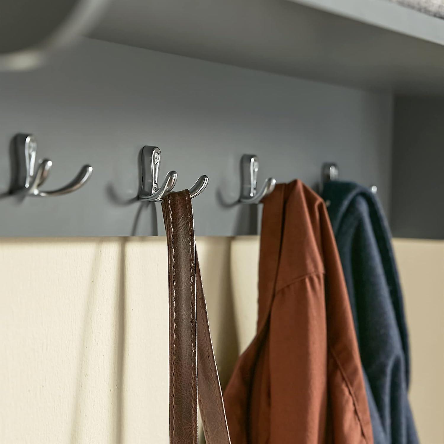 SoBuy Wall Coat Rack Wall Shelf Wall Storage Cabinet Unit with 3 ...