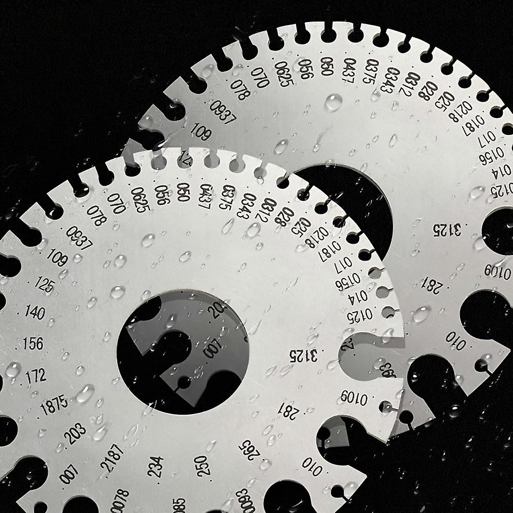 Awg and sae dual-sided metal sheets welding thickness ruler-wire gauge ...