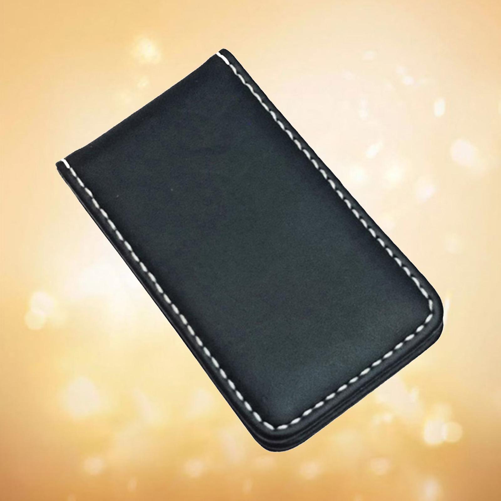 Magnetic Money Clip Dollar Cash Clamp Card Holder Wallet Black ...