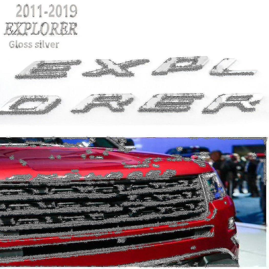 24x Explorer Car Emblem Front Hood Emblem 3d Letters Explorer Sticker ...