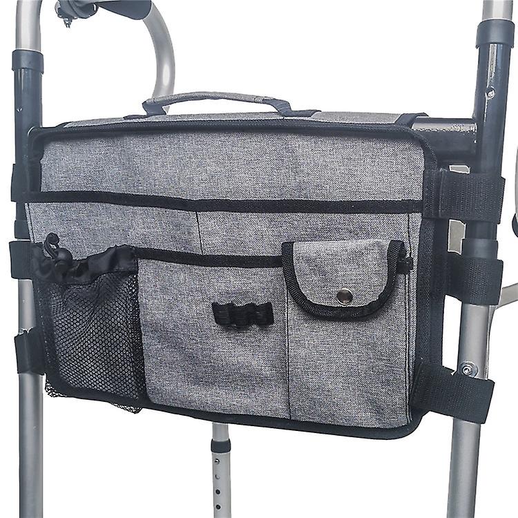Walker Bag, Gray Foldable Waterproof Walker Organizer Pouch with ...