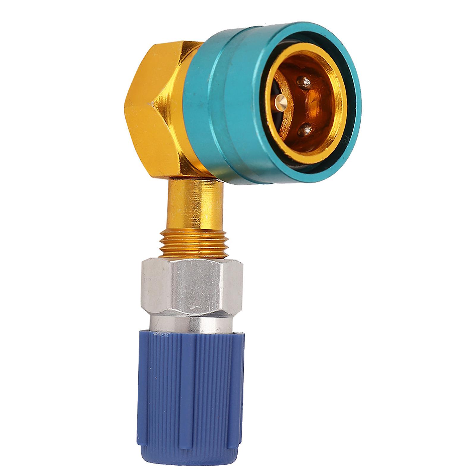 Right Angle R1234YF to R134A Auto AC Refrigerant Coupling Liquid ...