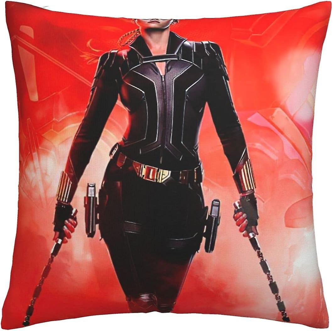 Blød og behagelig sort enke pudebetræk dekorativt firkantet kaste ...