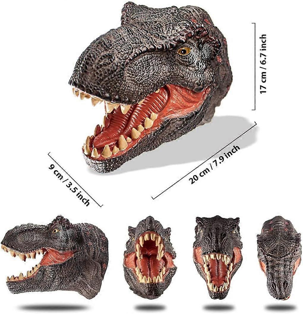 Dinosaur Toys Tyrannosaurus Rex Hand Puppets Large Soft Rubber T-Rex ...