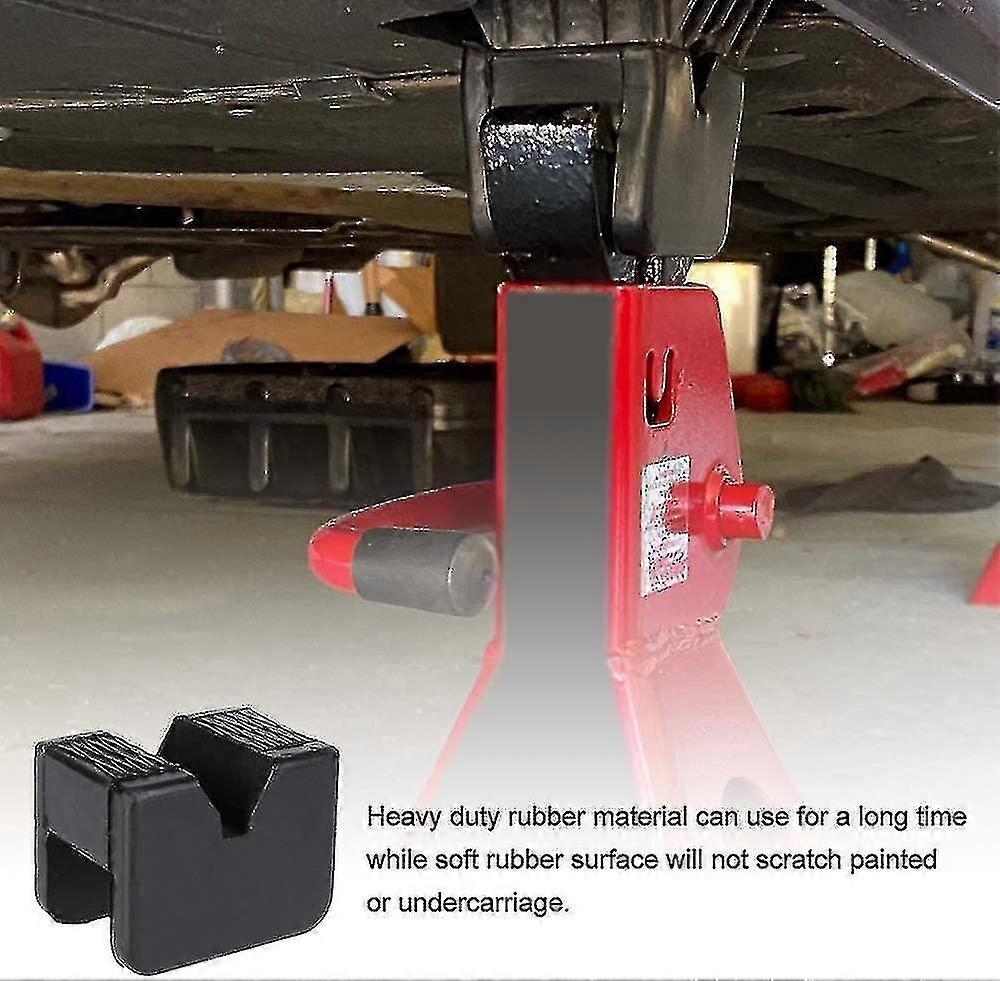 4 Pack Jack Rubber Pad Adapter For Jack Stand Universal Rubber Slotted ...