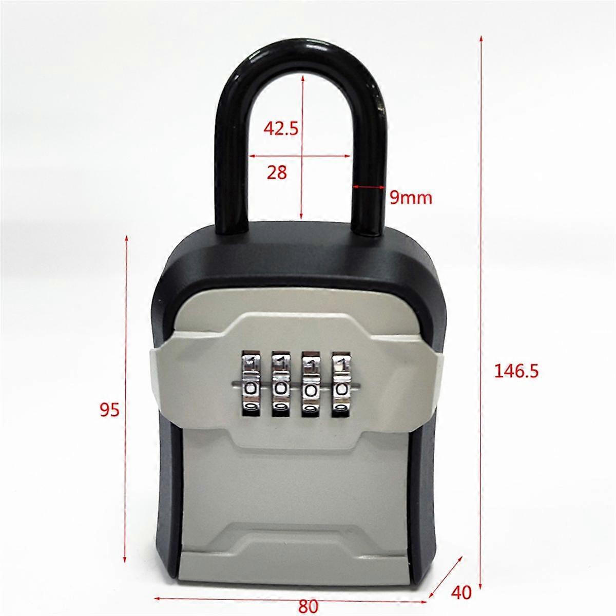 Lock Box, Key Lock Box Wall Mounted Portable Combination Lock Box ...