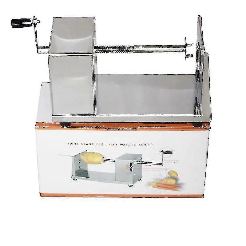 Stainless Steel Potato Slicer Chips Cutter Manual Tornado Potato ...