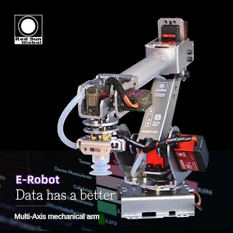 6 DOF Robot Arm Industrial Robotic Arm With 20KG/25Kg Digital Servos for Raspberry Pi/Arduino ...