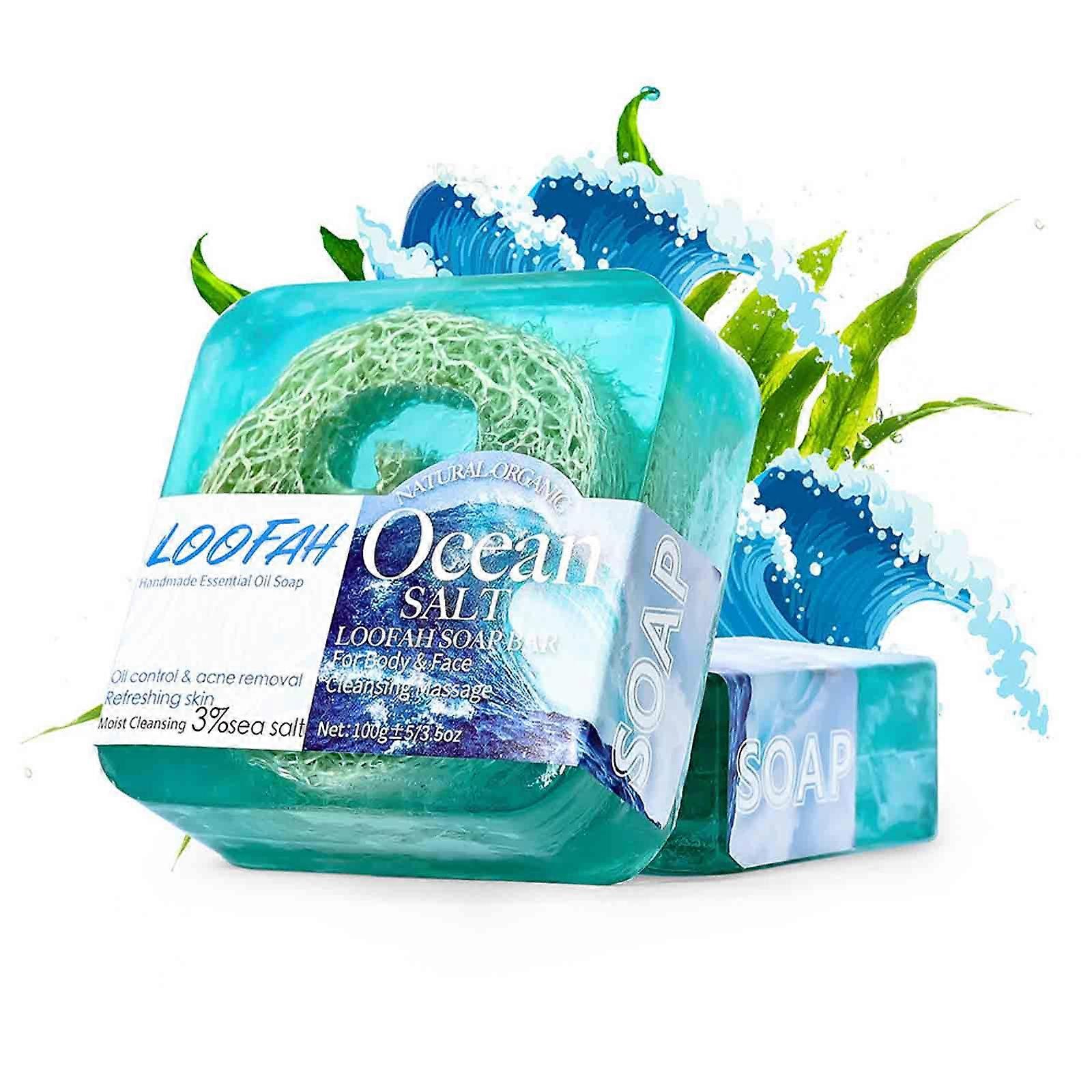 Ocean Essential Oil Soap Loofah Lemon Soap Sea Cleansing And Bathing ...