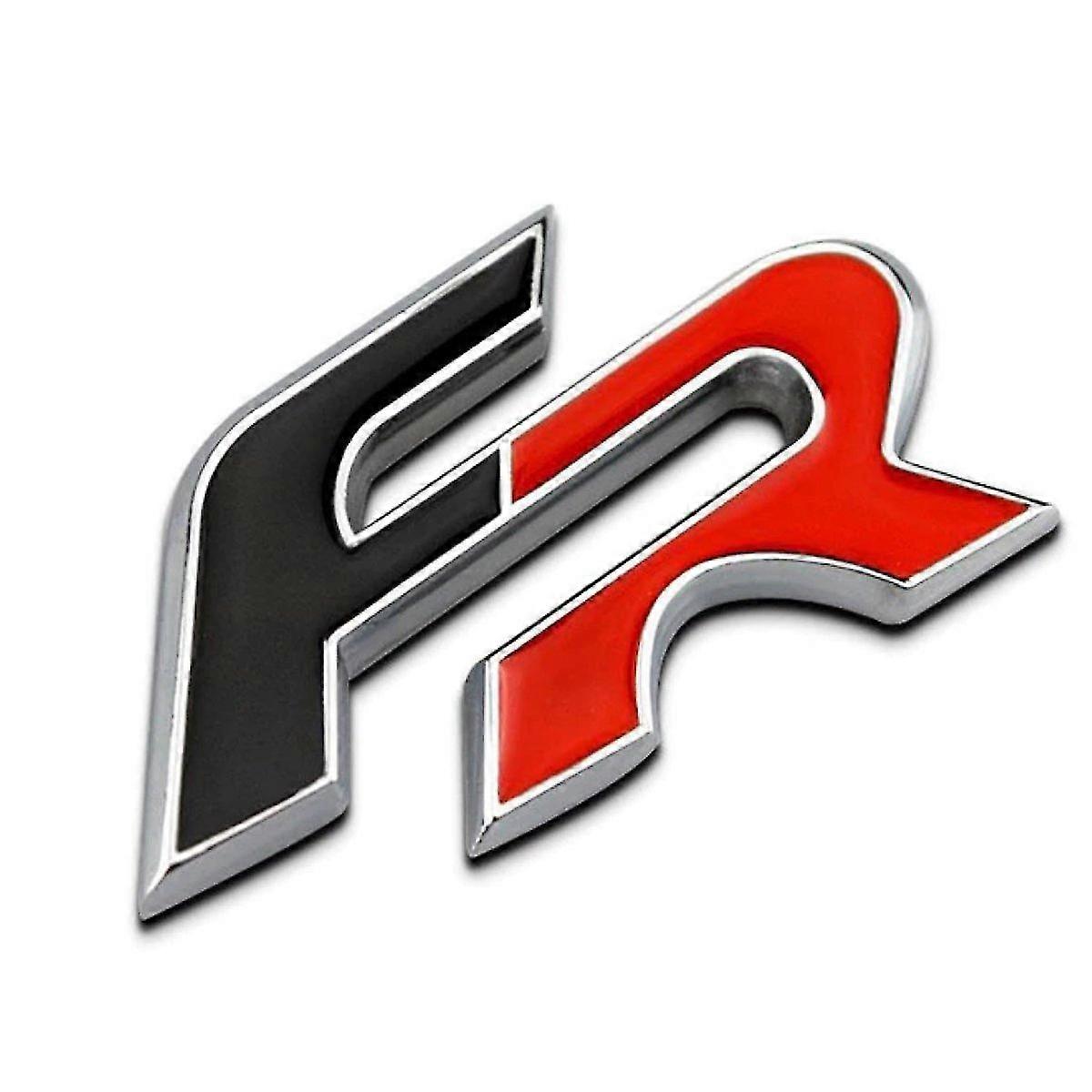 Red/black seat fr lettering rear boot badge emblem for ibiza leon mii ...