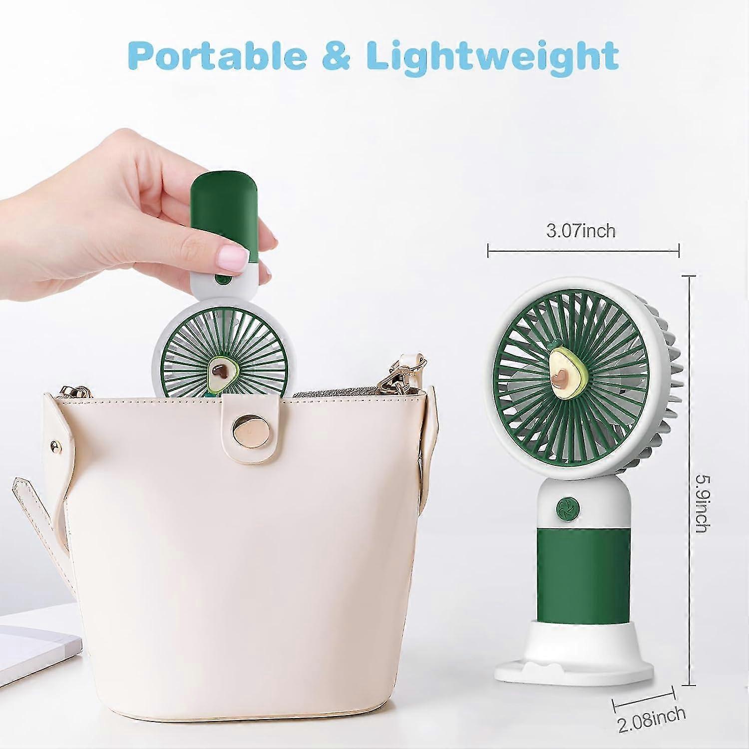 Cute Handheld Fan Portable, Mini USB Handheld Fan for Cooling, Small ...