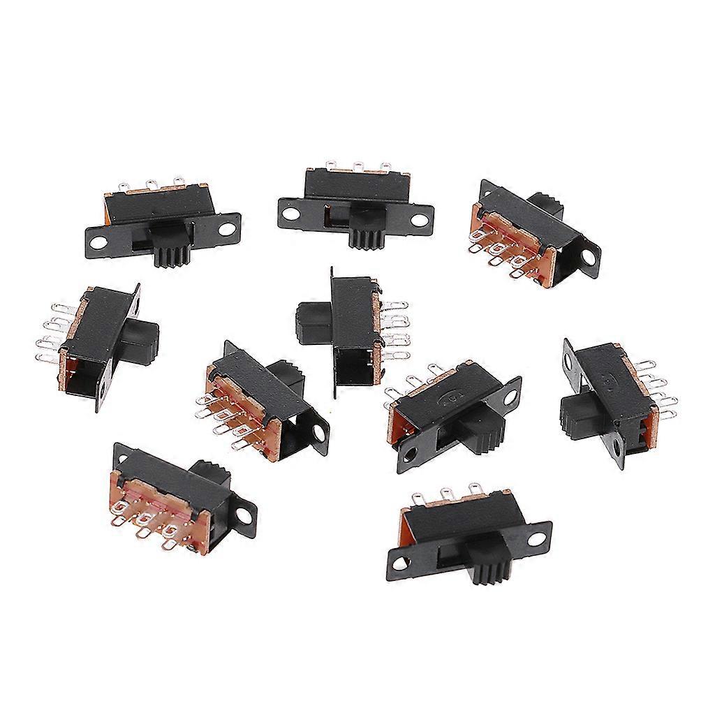 10Pcs SS22F32 6 Pins 2 Positions DPDT On/On Mini Slide Switch 0.5A Toggle Switch | Fruugo UK
