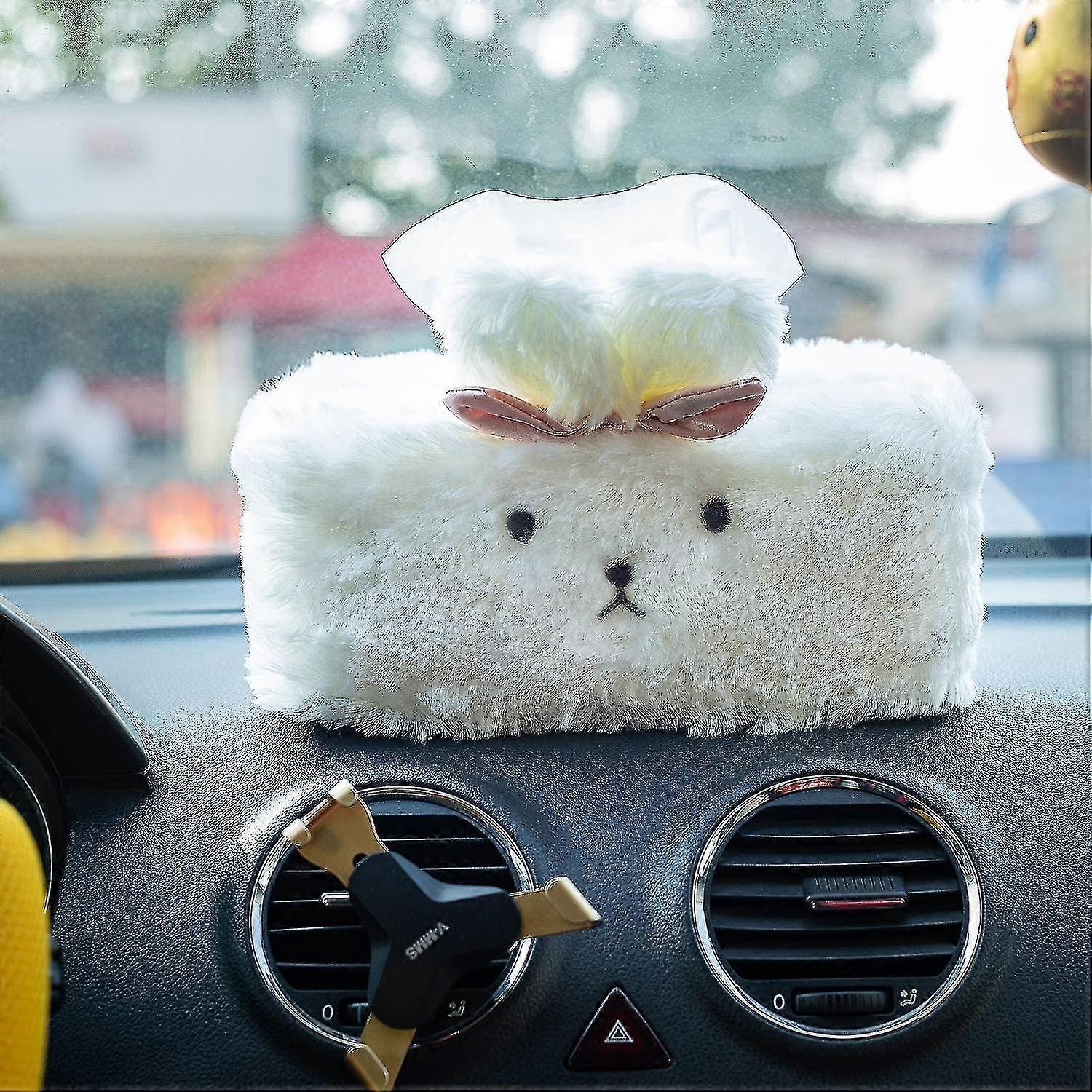Tissue Holder Decoration, Cute Tissue Box Cover, Fluffy Plush Cover ...