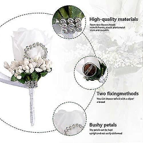 Pack wedding corsage rose corsage handmade corsage buttonhole ...