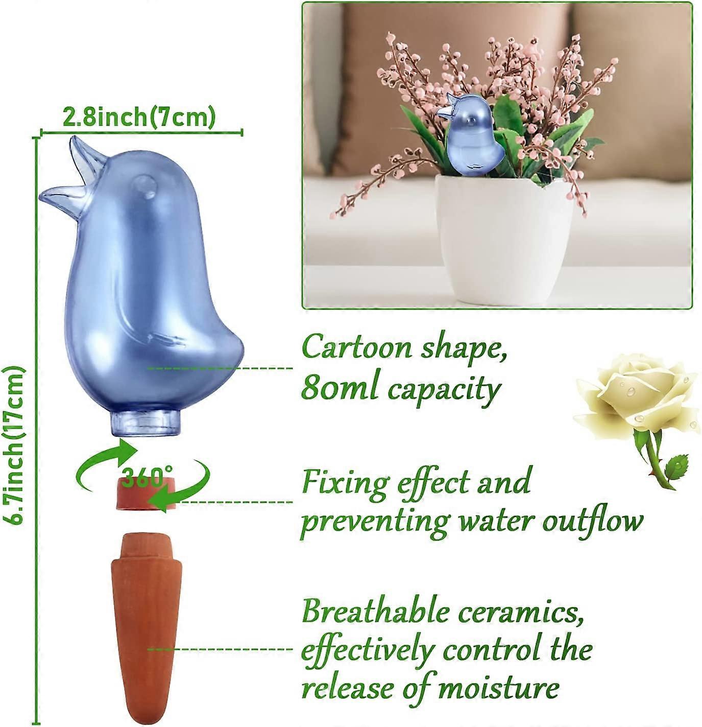 4 Pack Self Watering Spikes, Watering Balls for Indoor Plants, Bird ...