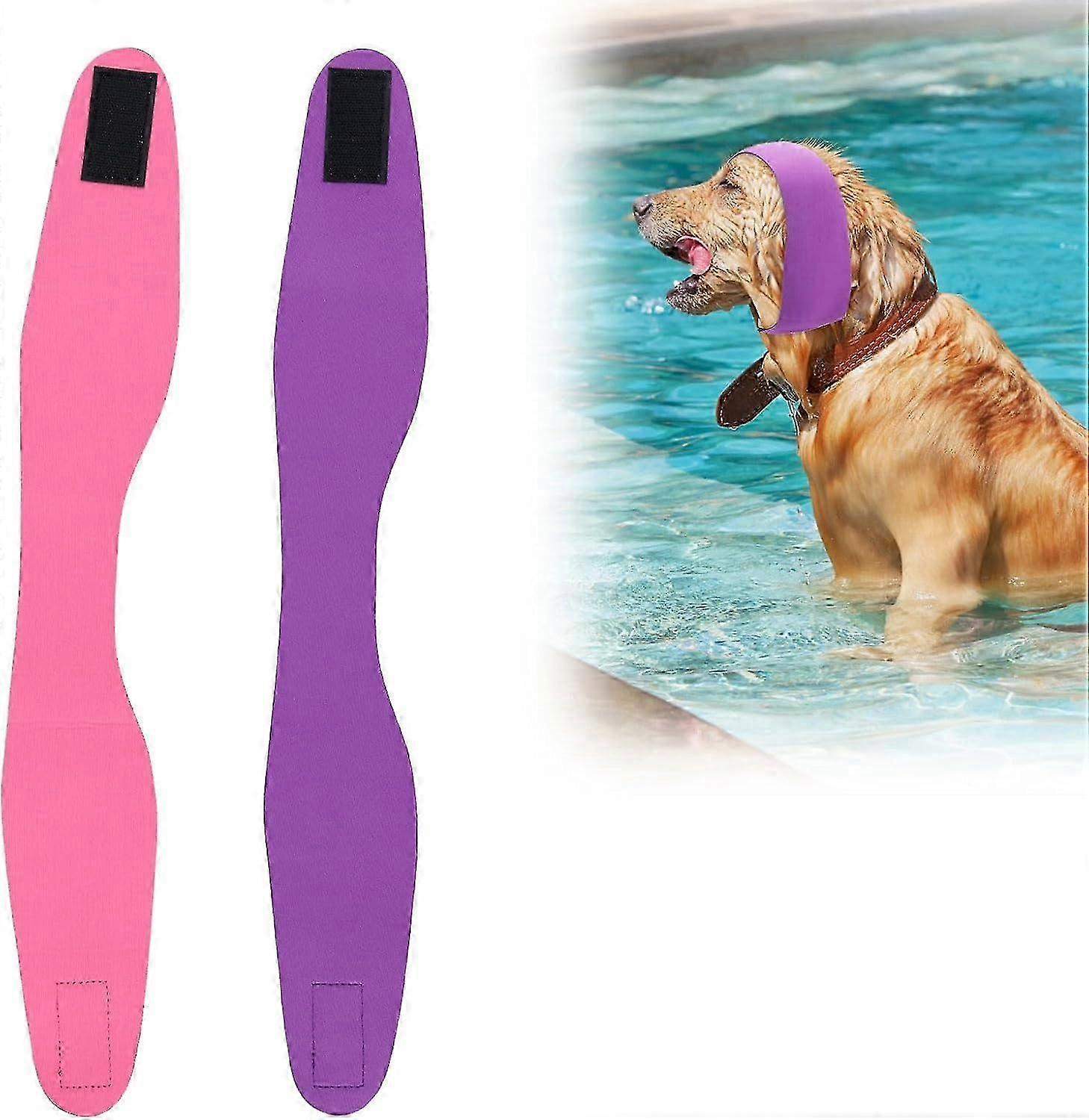 2pcs Dog Bath Cap, Waterproof Snood Dog Swim Cap Ear Wraps Pet Ear ...