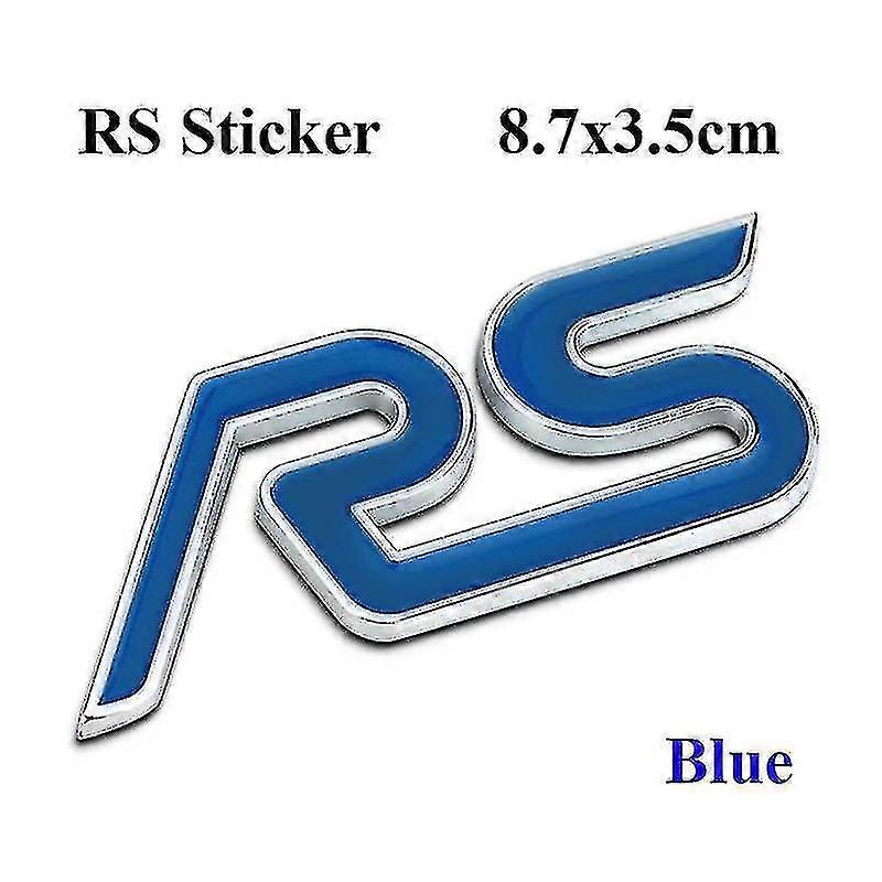 3d Metal Car Rear Trunk Emblem Badge Front Grill Rs St S Logo Sticker ...
