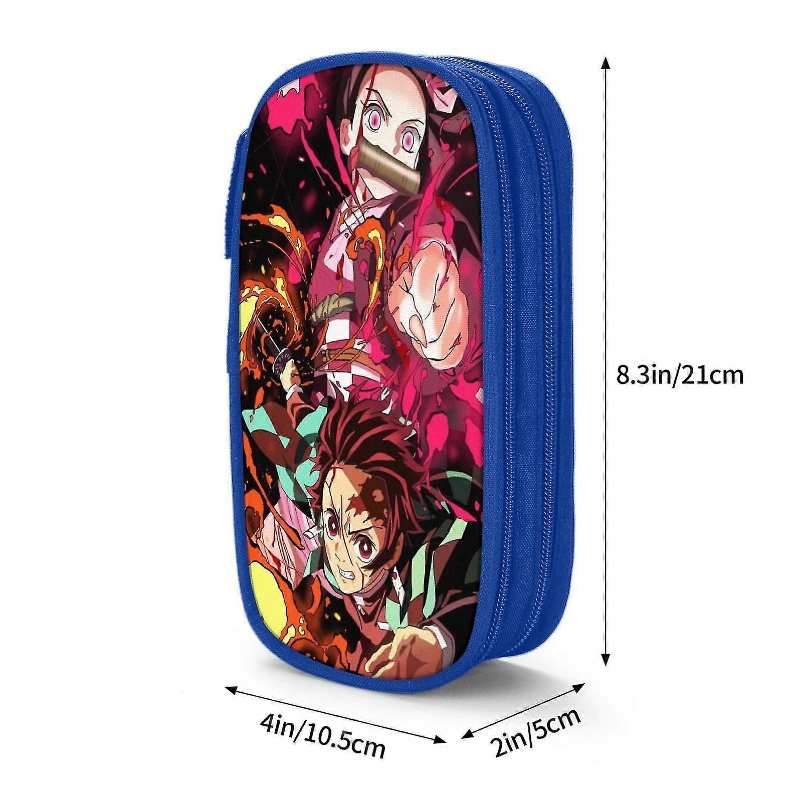 i3439 Demon Slayer Big Capacity Pencil Case, Large Storage Pencil Pouch ...