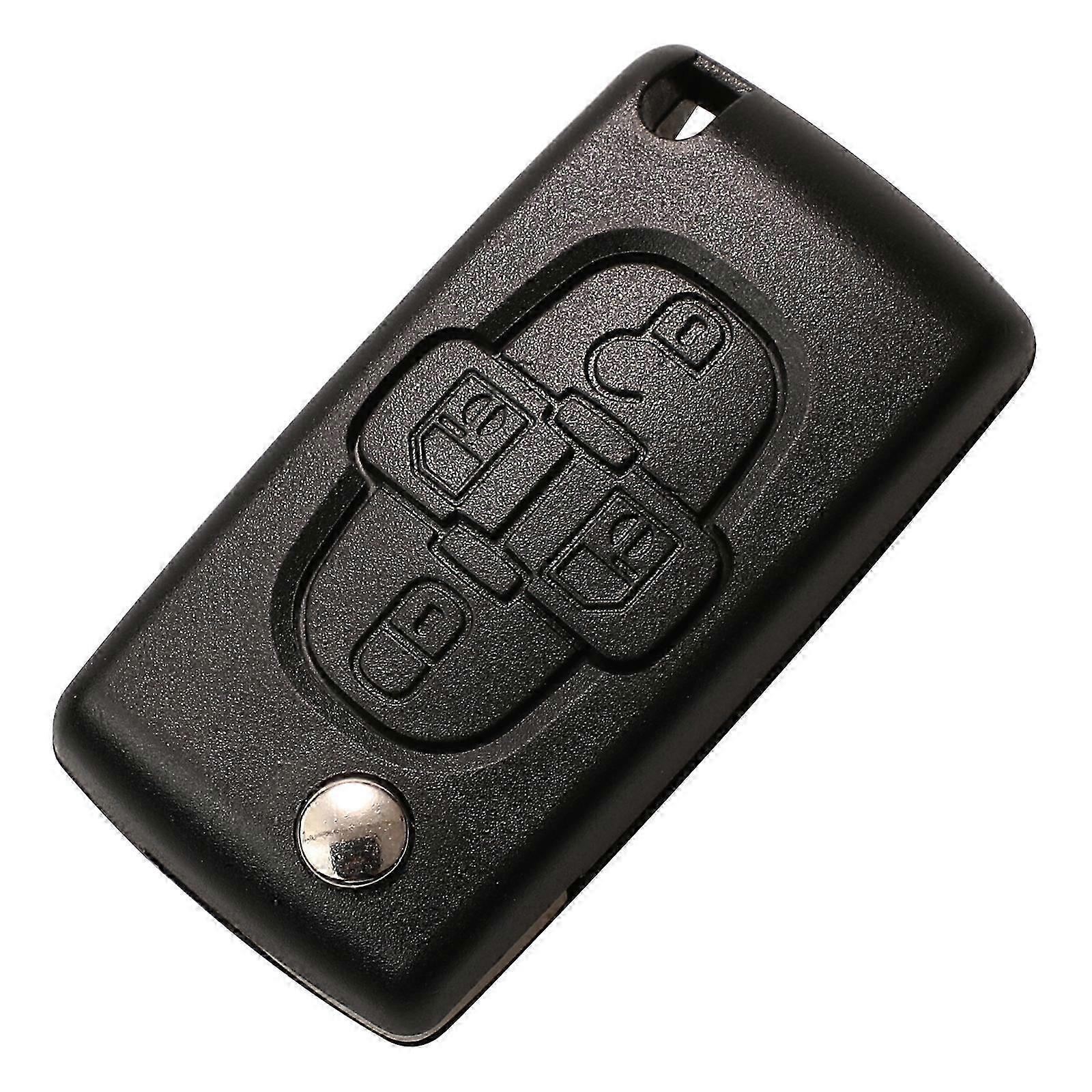 433MHz Remote Flip Key Fob Circuit Board with 4 Buttons for Peugeot ...