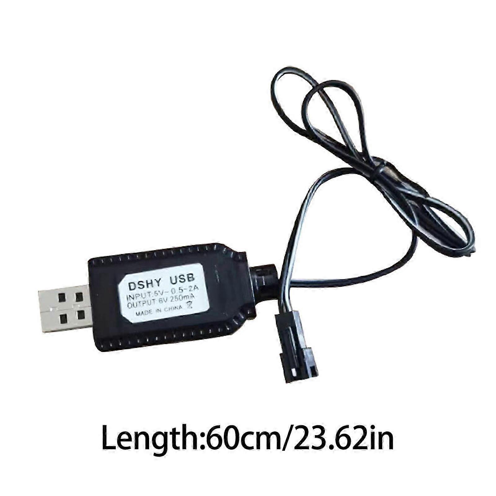 6V SM2P USB Charging Cable for NiCd NiMH Batteries, Remote Cars ...