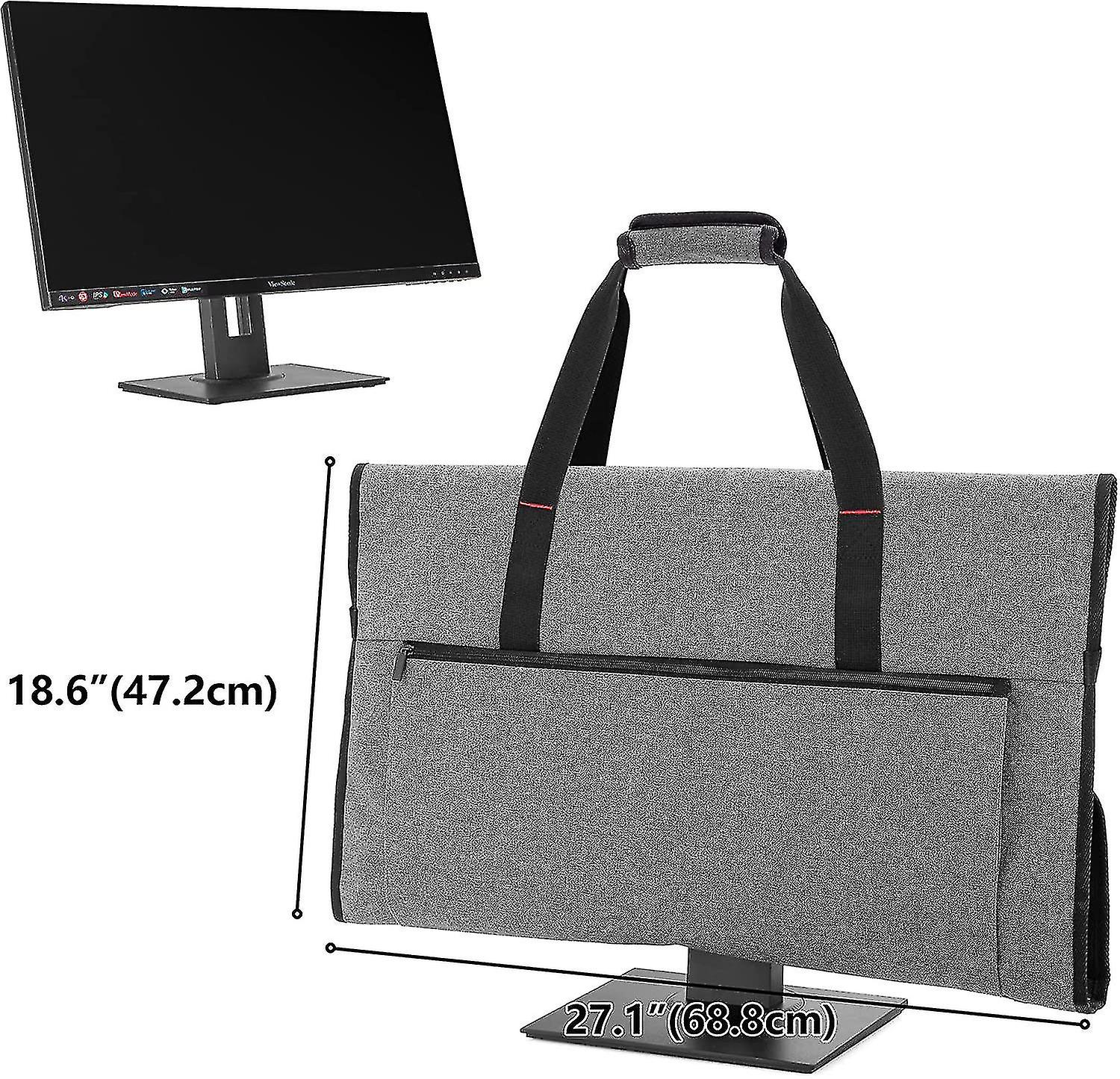 Carrying Bag Compatible 27" Lcd Screens And Monitors, With Padded ...