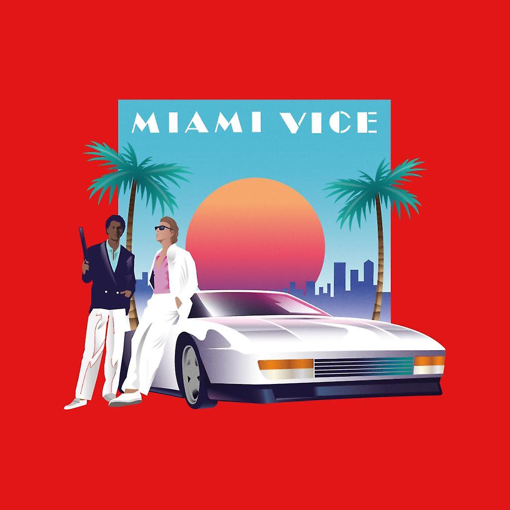 Miami Vice Sunset Men's Varsity Jacket | Fruugo US