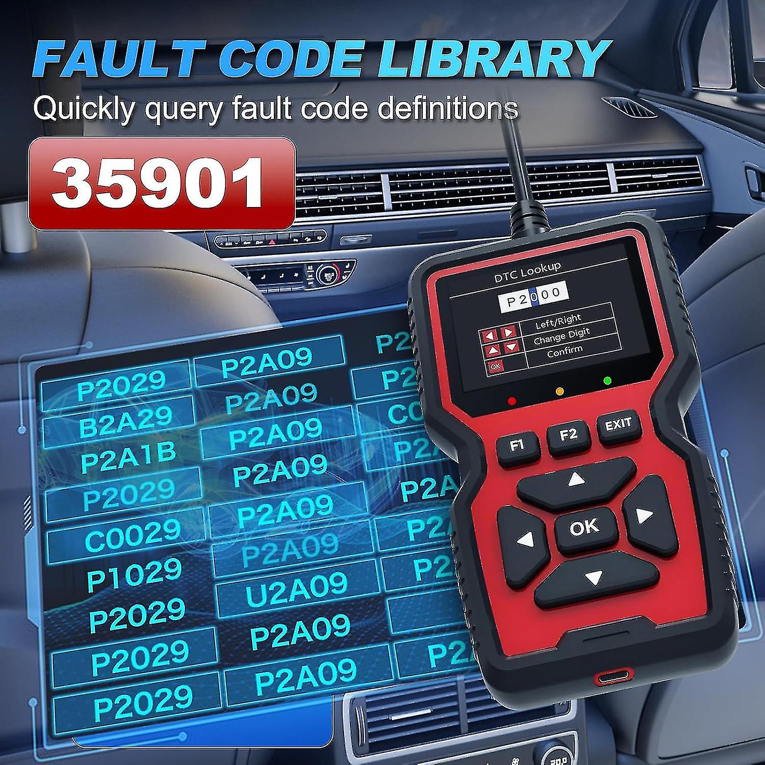 V519 Car Diagnostic Scanner For Car Obd2 Scanner Fault Code Reader All ...