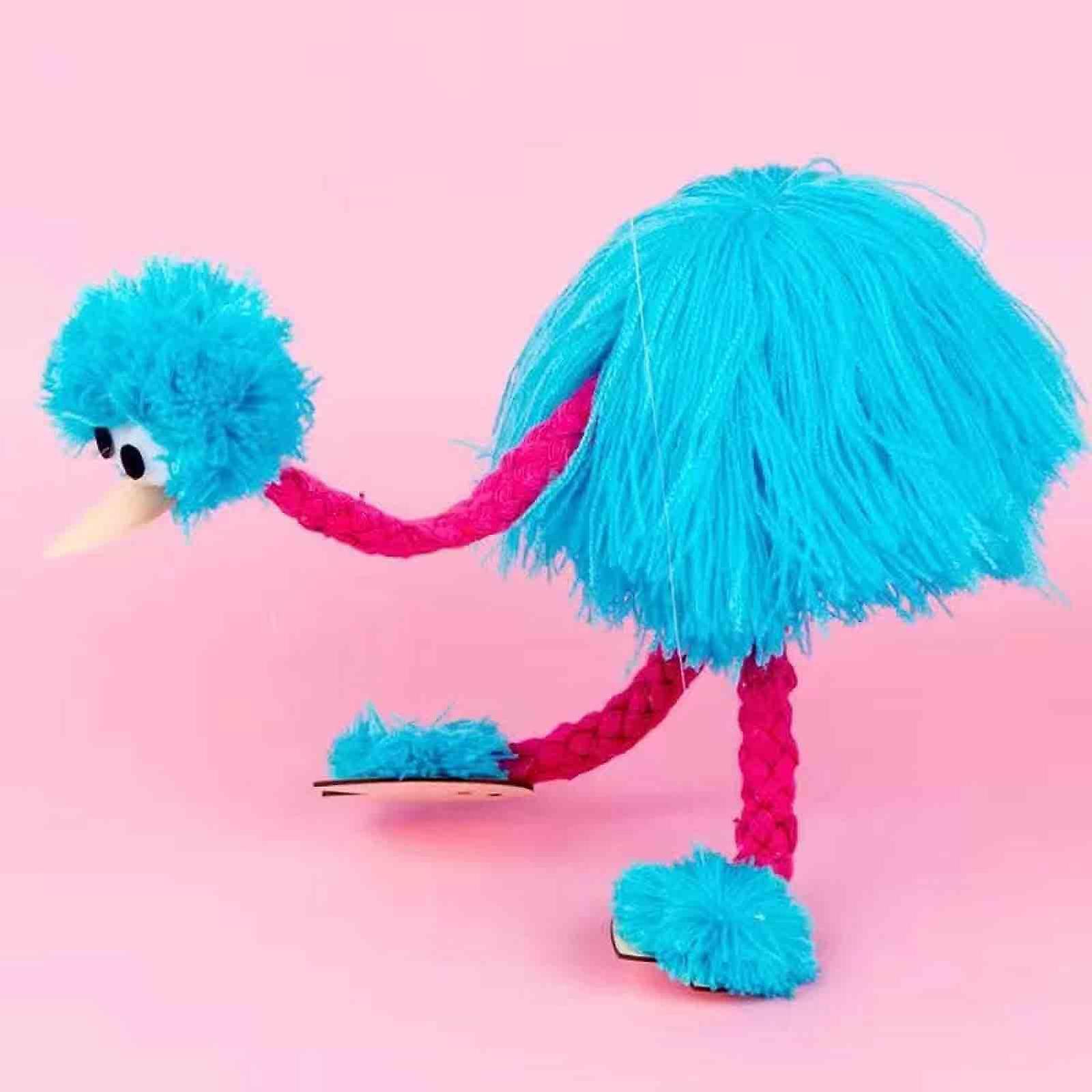 Bird Puppet Soft Toys Ostrich Marionette Toy Handmade Ostrich ...