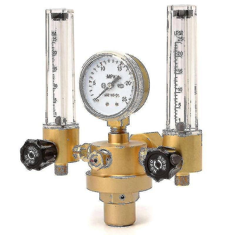 Double Tube Argon Co2 Gauge Pressures Regulator Flow Meter Control ...