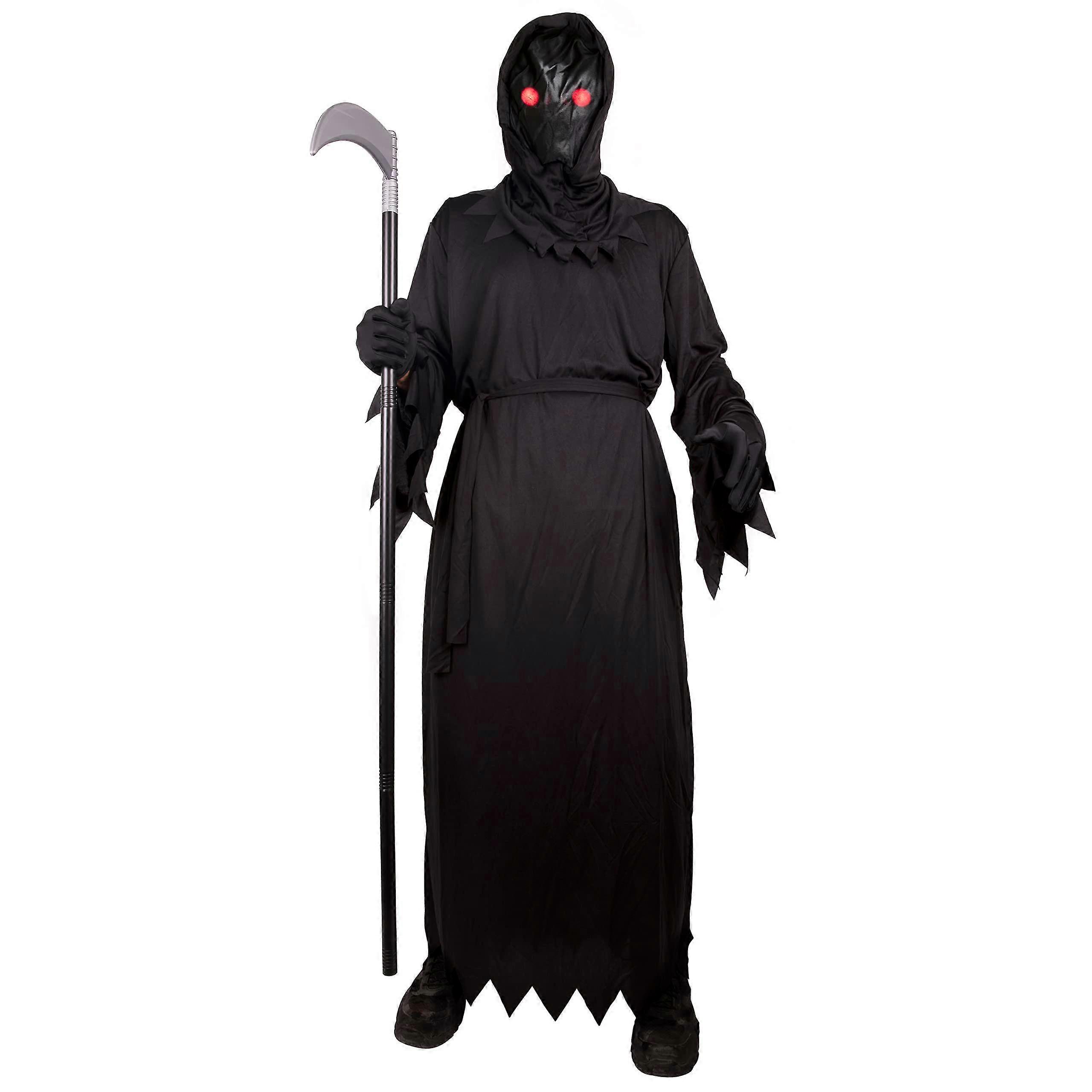 Unisex Men Adult Phantom Halloween Costume With Glowing Red Eye Boys ...