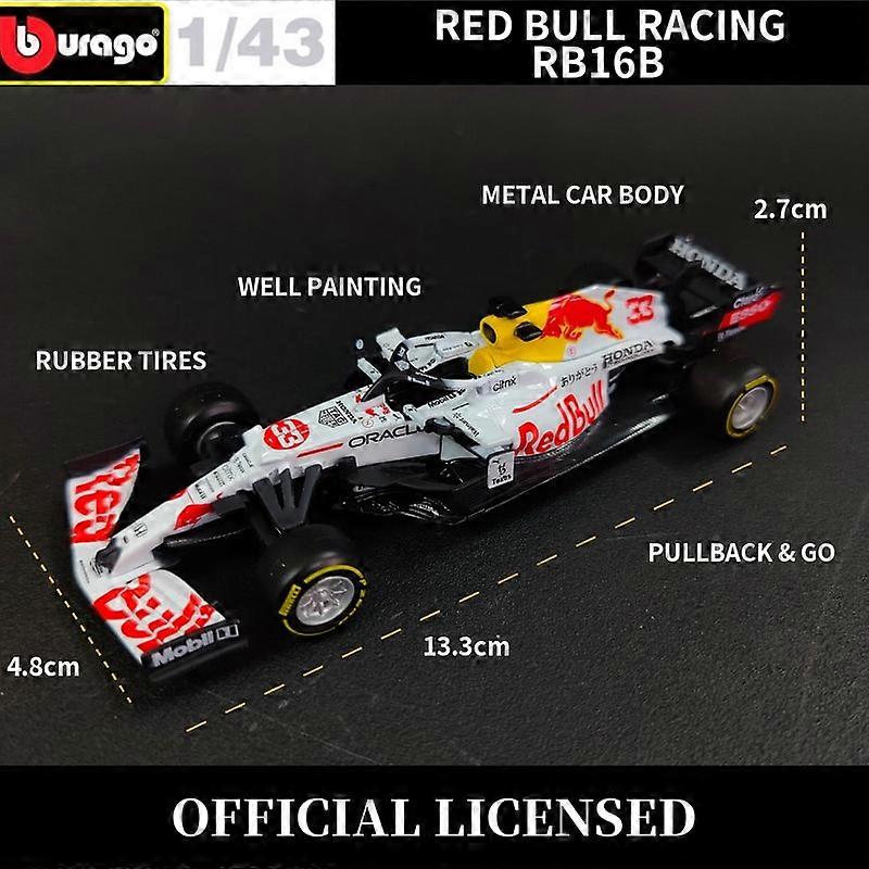 Red Bull Racing F1 Car Model 1:43 Miniature RB16b RB18 #1 Verstappen ...