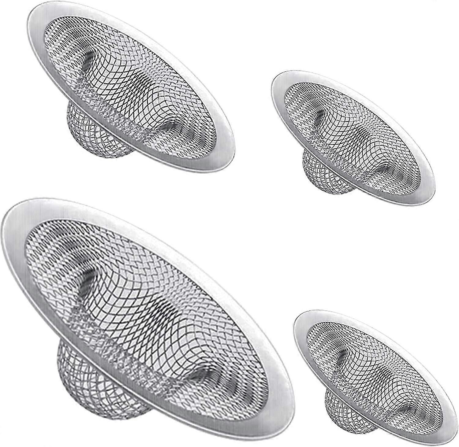 4pcs Stainless Steel Kitchen And Bathroom Sink Strainer Set | Fruugo UK