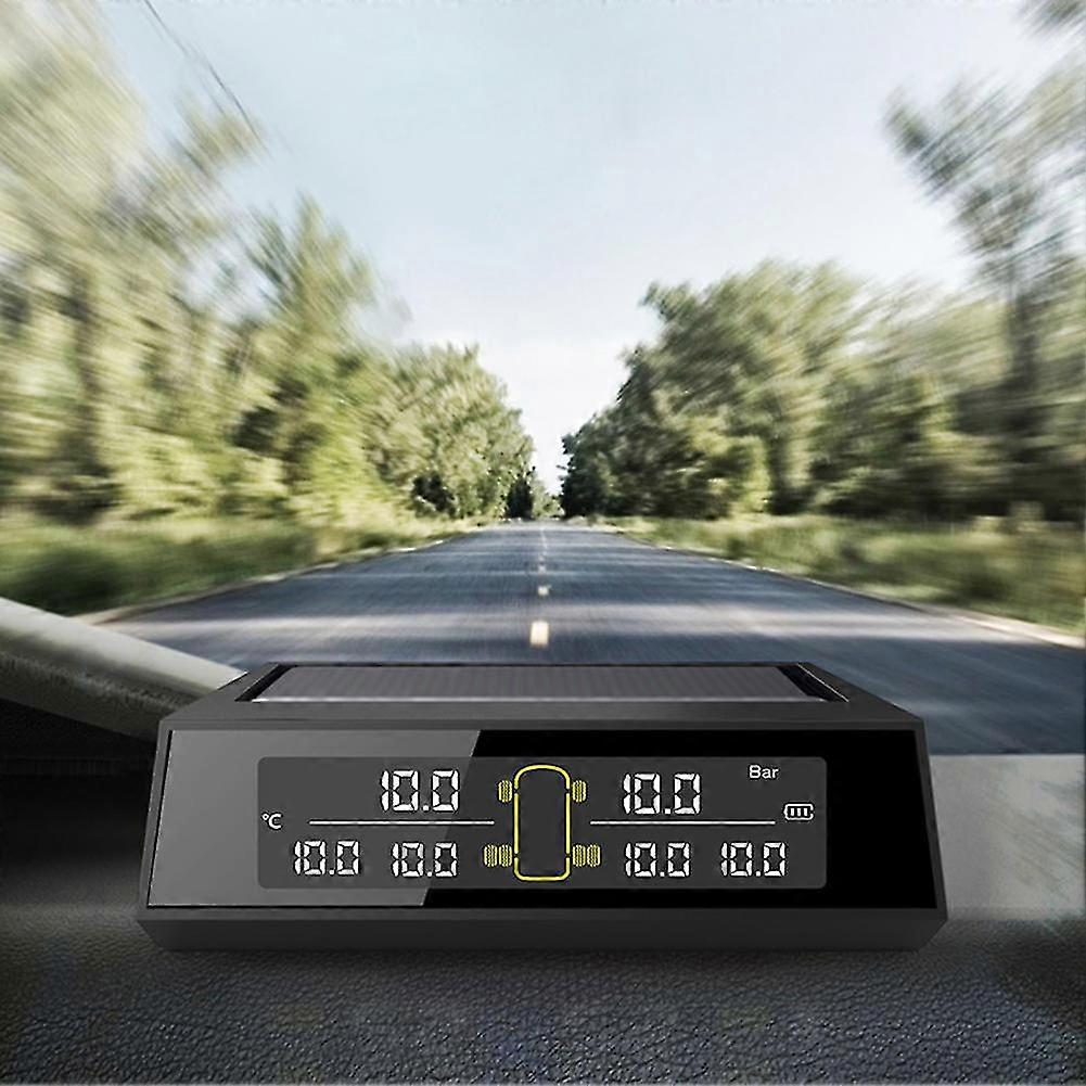 Solar 6 Tires Pressure Monitors Lcd Display Auto Tpms Tyre Monitors For ...