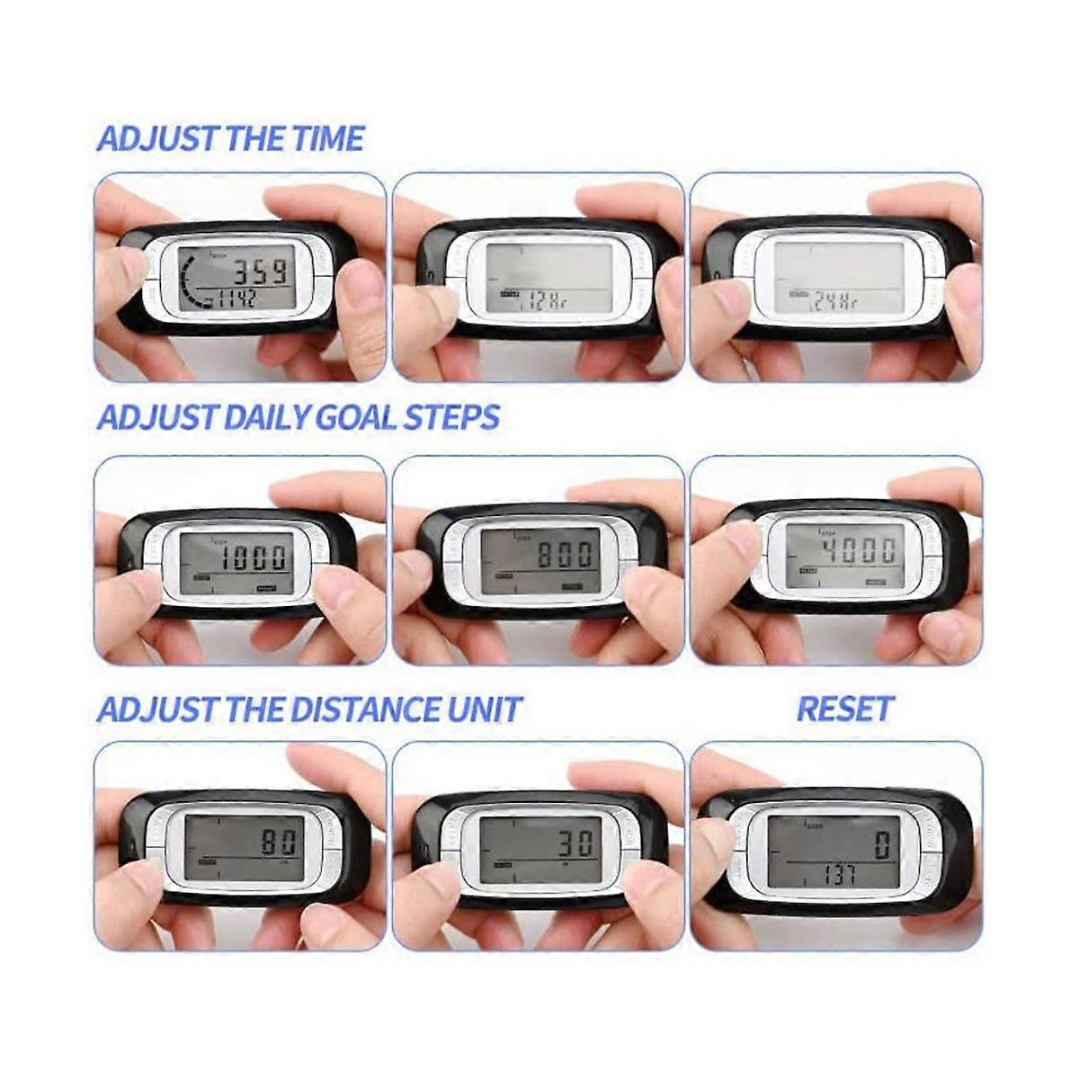 Pedometer for Walking,Screen Pedometer with Clip and Lanyard Simple ...