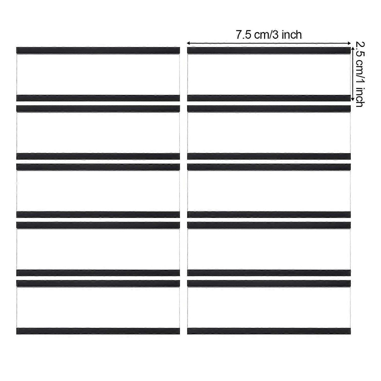 50Pcs Magnetic Label Holders with Magnetic Data Card Holders with Clear ...