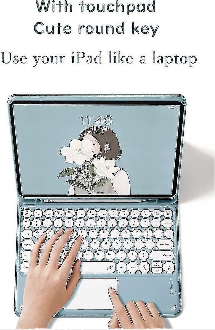 Keyboard Case With Touchpad Cute Round Key Color Keyboard Ipad Air2 ...