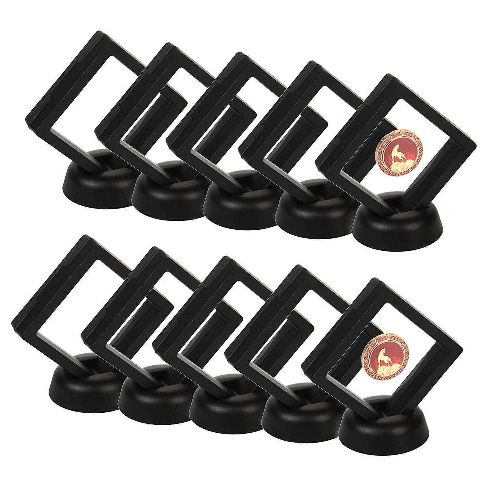 10pcs Empty Coin Frame - 3D commemorative coin badge storage box for ...