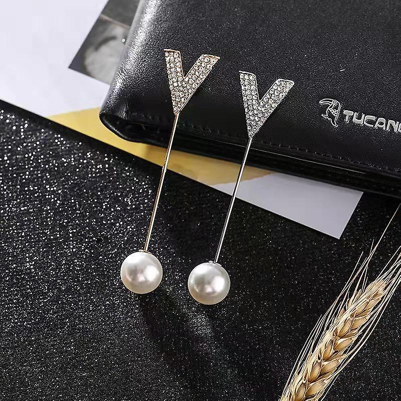 Set Diamond Pearl Contracted Joker Cardigan Pin Female | Fruugo UK