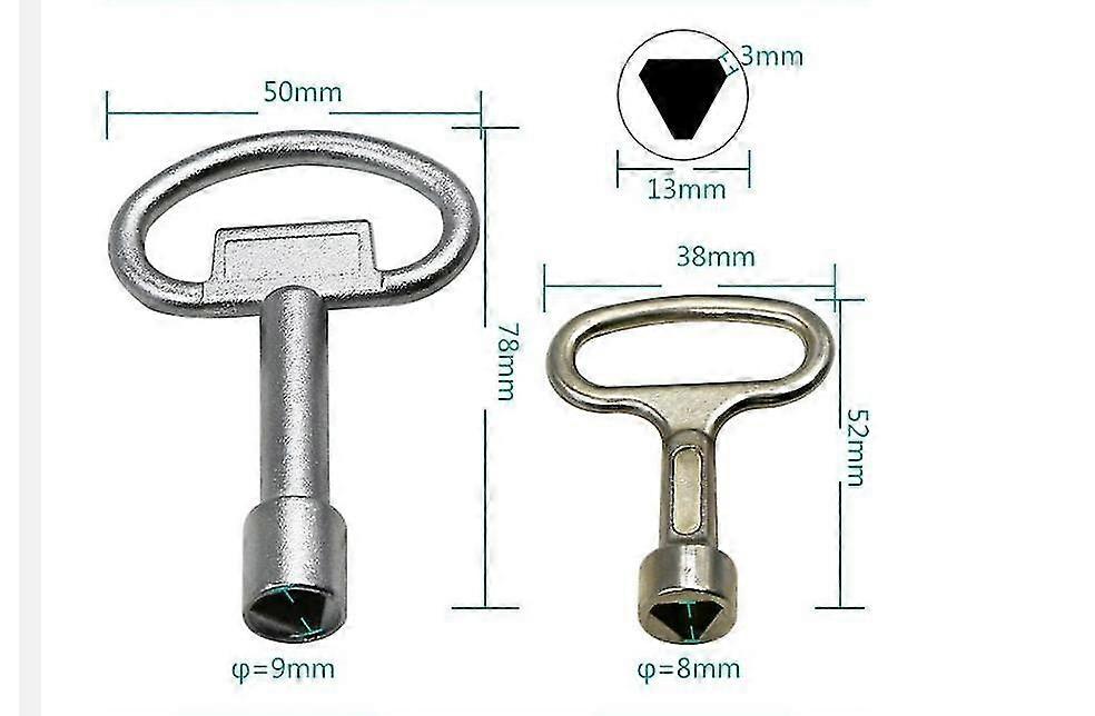 Meter Box Key Metal Triangular Key Gas Box Key Triangle, Triangular ...