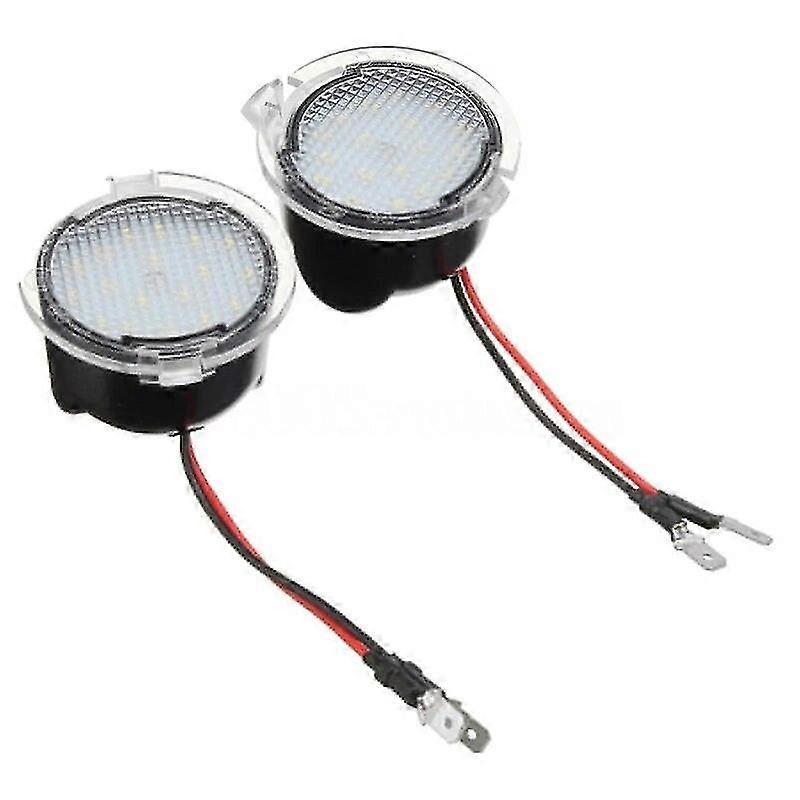 Pair Car Led Under Side Mirror Puddle Lights For Ford Mondeo 5 Taurus F ...