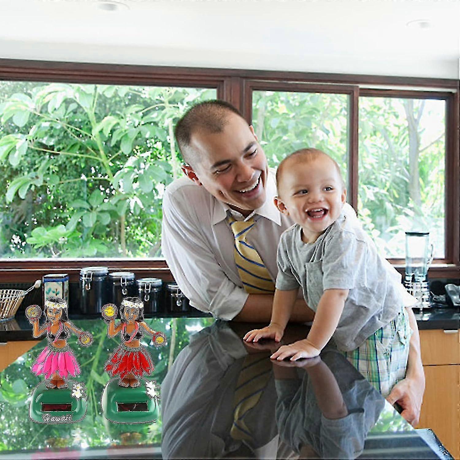 Solar Powered Hula Girl Dashboard Doll Solar Dancers Figurer Bil Hula ...