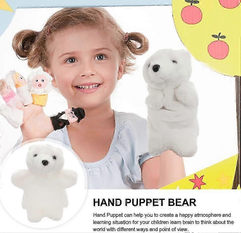 Animal Hand Puppet, Plush Bear Hand Puppet for Kids Toddler, Cute ...