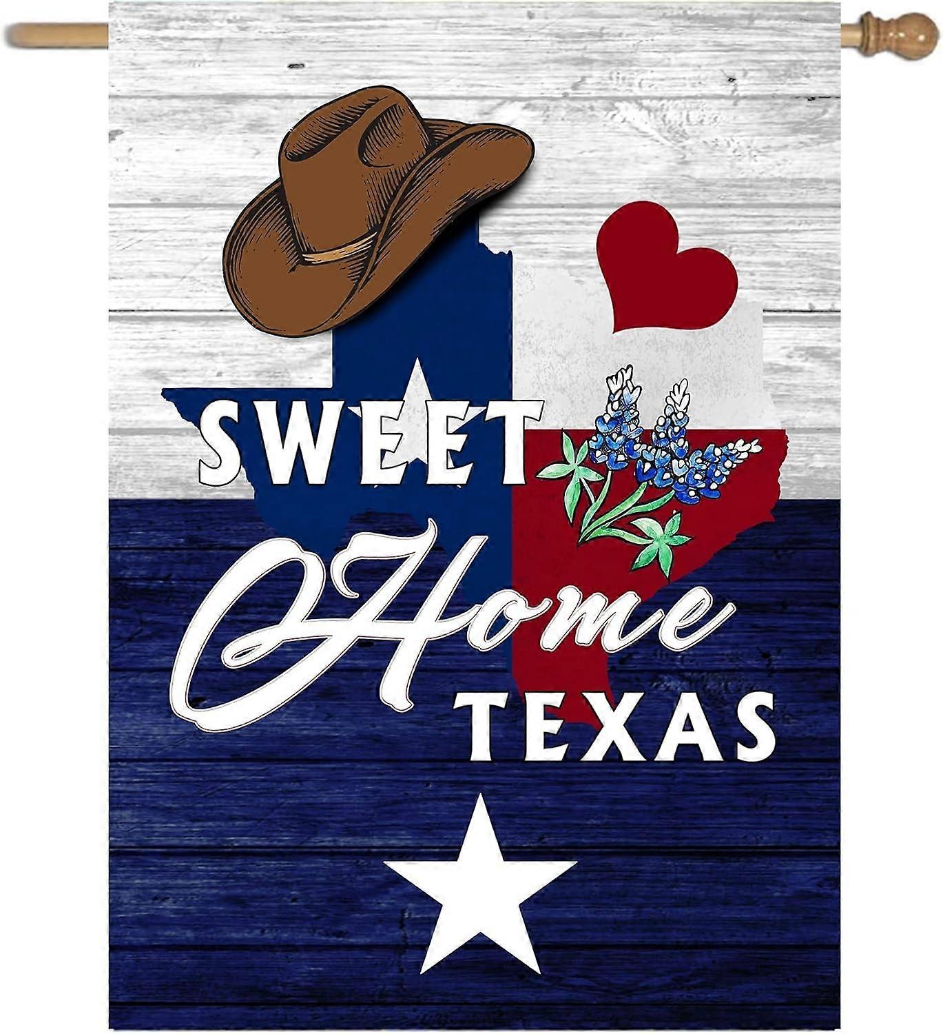 Texas Flag Large 28x40 Home Sweet Texas Garden Flag Texans Yard Flag ...