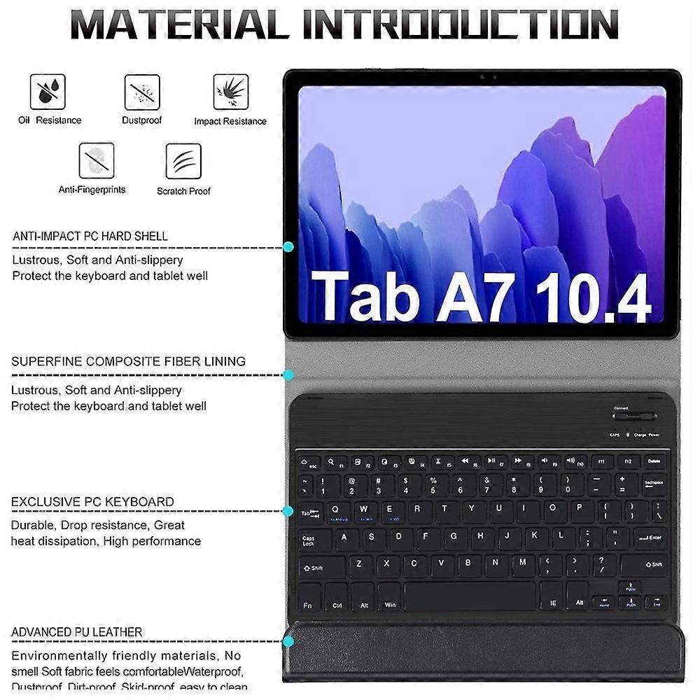 SK-T500 For Samsung Galaxy Tab A7 10.4 (2020)/(2022) SM-T500/T505/T505N/T507 Bluetooth Keyboard ...