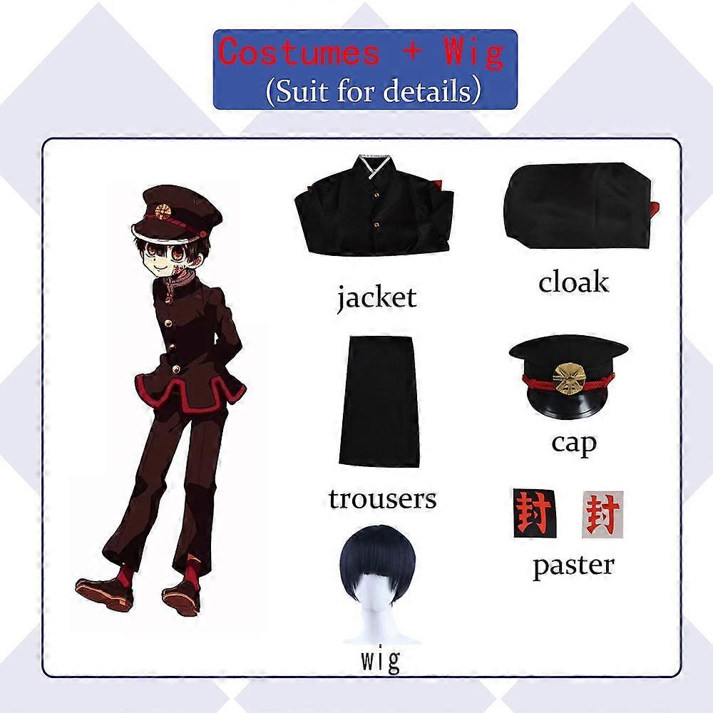 Anime Jibaku Shounen Hanako Kun Yugi Amane Cosplay Costumes Toilet ...