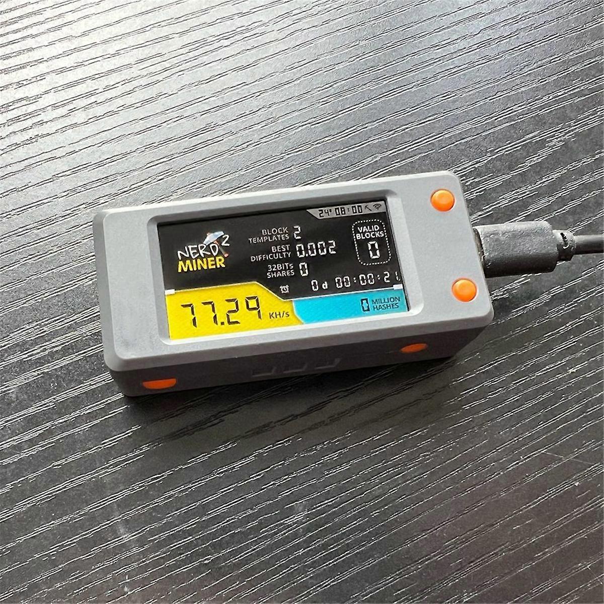 Bitcoin Nerd Miner V2.0 T-Display-S3 BTC Crypto Solo Lottery Nerdminer ...