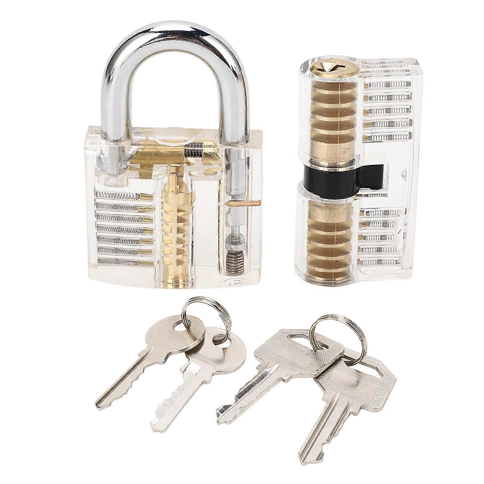 Padlock with Keys Robust Safe Brass Lock Keys Set for Cabinet Gym Home ...
