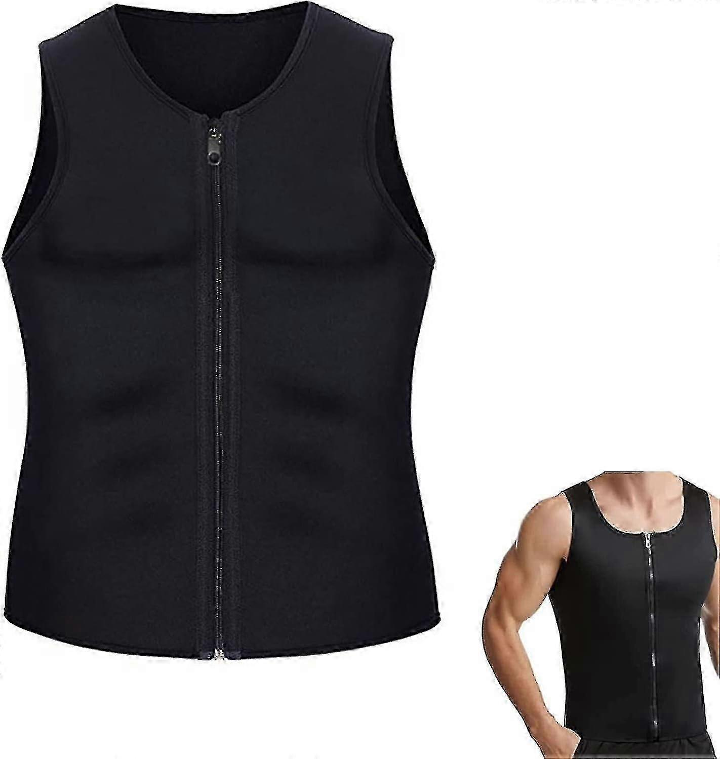 Gynecomastia Compress Zipper Vest, Compression Shirt Men, Compression ...