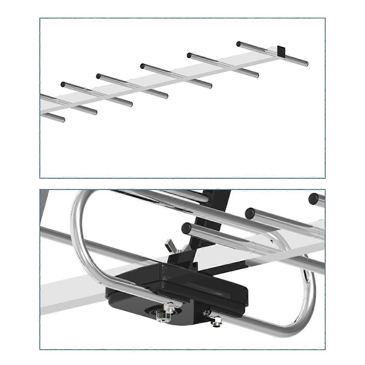 Outdoor Digital High-Definition TV Antenna HD with Up to 200 Mile Range ...