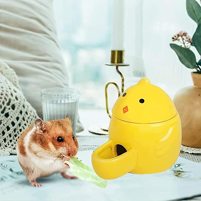 Small Animal Ceramic Water Dispenser, Hamster Food Bowl, Automatic Food ...